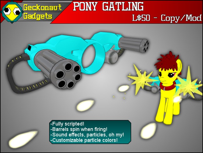Second Life Marketplace - [GG] Pony Gatling v1.1